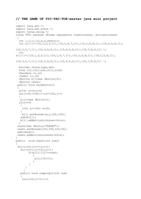 Java Mini Project Pdf
