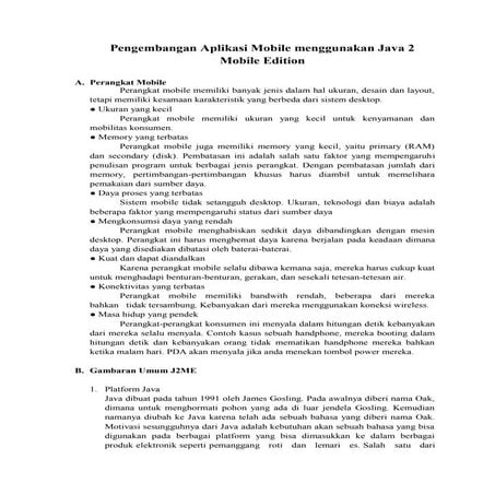 Java mobile eition | PDF