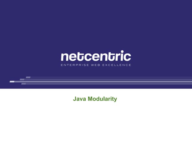 Java Modularization Ppt