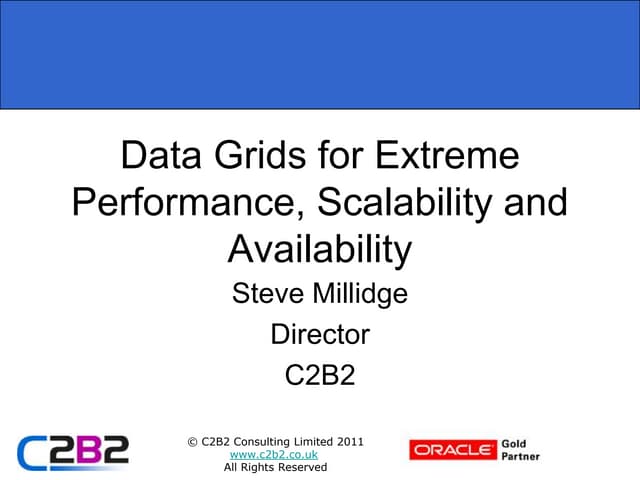 Data Grids For Extreme Performance Scalability And Availability