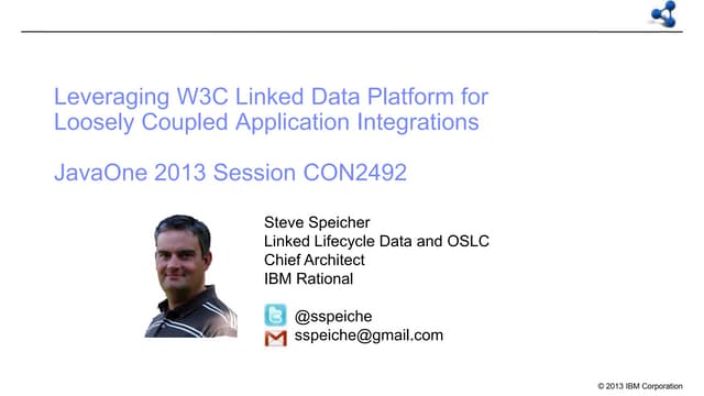 Javaone2013 Leveraging Linked Data And Oslc Pptx Web Design And 9146