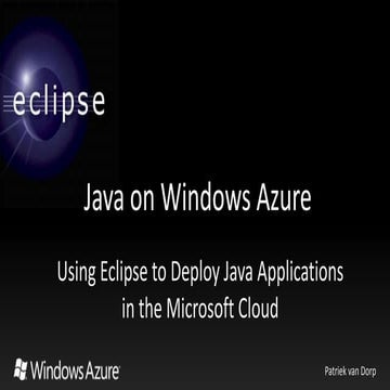 Java on Windows Azure | PPT
