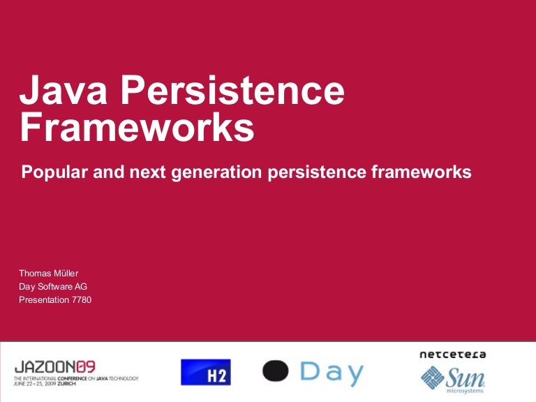 Java Persistence Frameworks