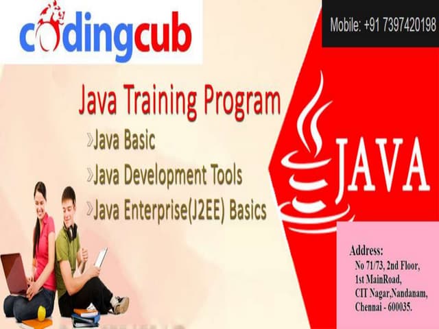 Java Training In Chennai Ppt 3901