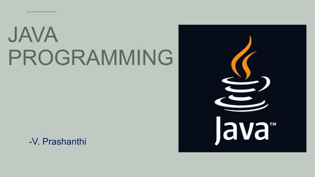 JAVA PROGRAMMING (1).pptx JAVA PROGRAMMING (1).pptx