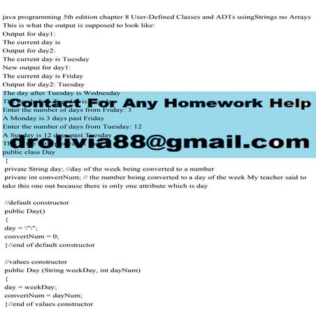 Java Programming 5th Edition Chapter 8 User Defined Classes And Adts 7123