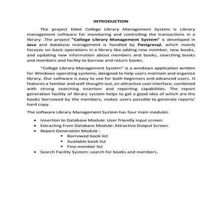 Java project documents | PDF