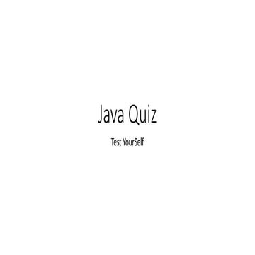 Java Quizfor beginners on Inheritan.pptx
