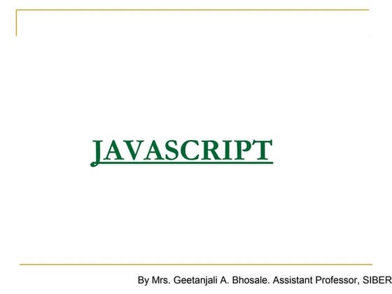 Introduction to JavaScript (1).ppt Introduction to JavaScript (1).ppt