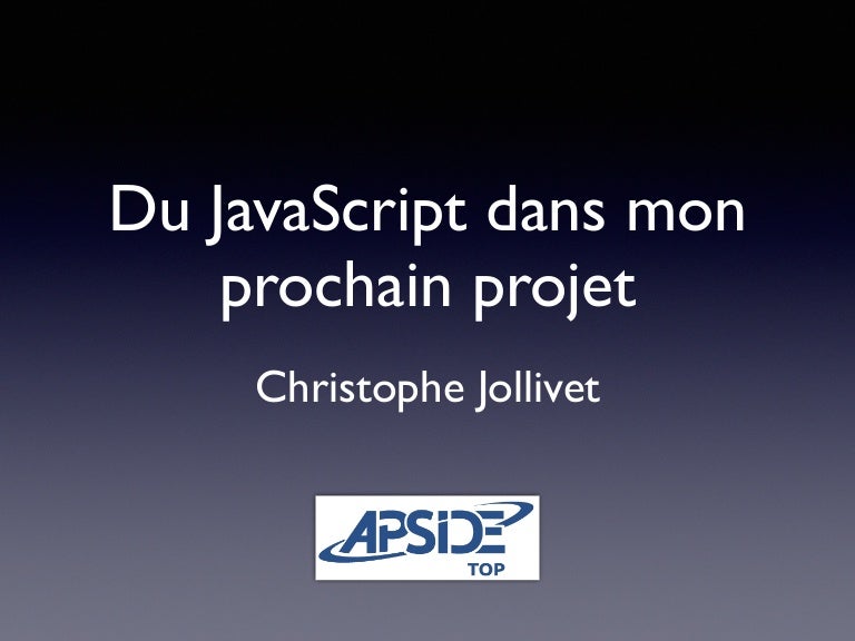 Du Javascript Dans Mon Projet