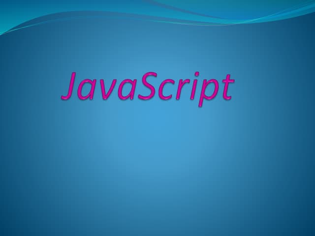 Java Script Ppt 9417