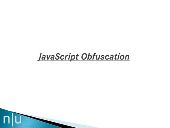 JavaScript Obfuscation | PPT
