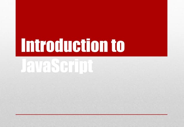 Java Script Ppt