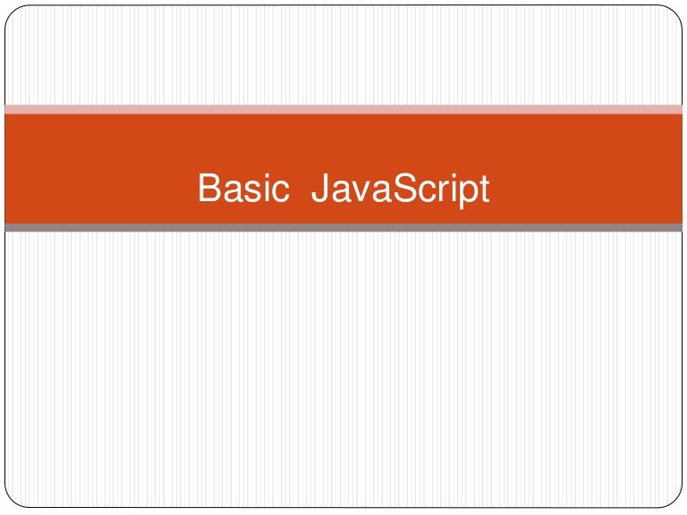 Java Script Basic