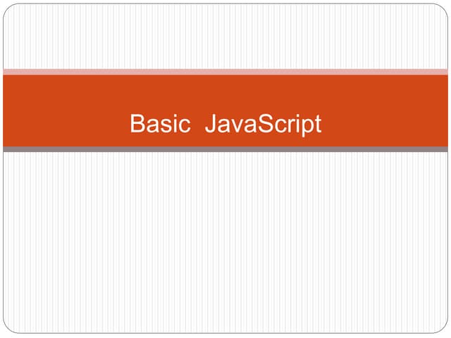Java Script Basic Ppt 1675