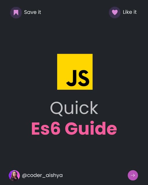 MCS First Year JavaScript ES6 Features.pdf MCS First Year JavaScript ES6 Features.pdf