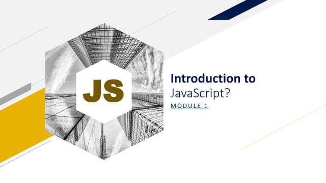 Java Script Fundamental Introduction To Javascript Programming Language Ppt