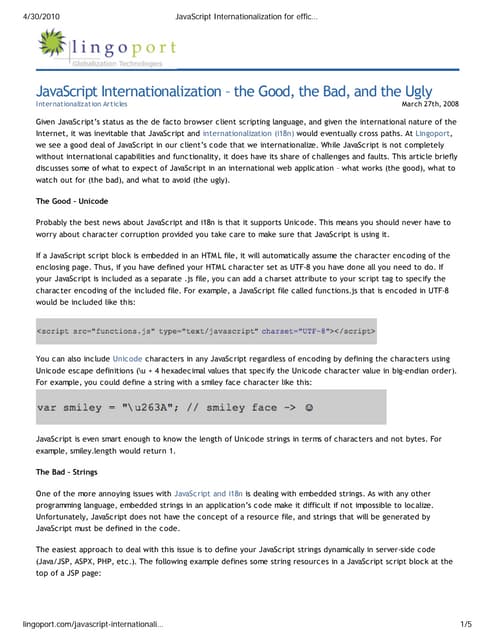 Javascript Internationalization I18n For Efficient Software Localization Pdf