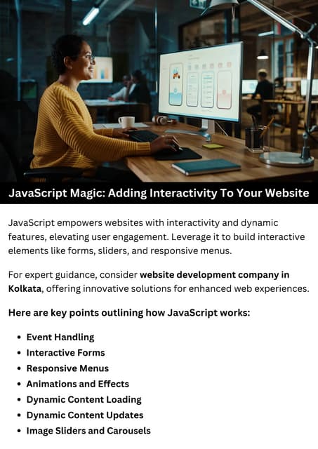 Javascript Magic Adding Interactivity To Your Website Pdf 5040