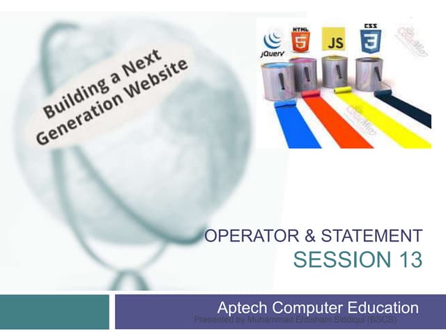 JavaScript Session 2 | PPT JavaScript Session 2 | PPT
