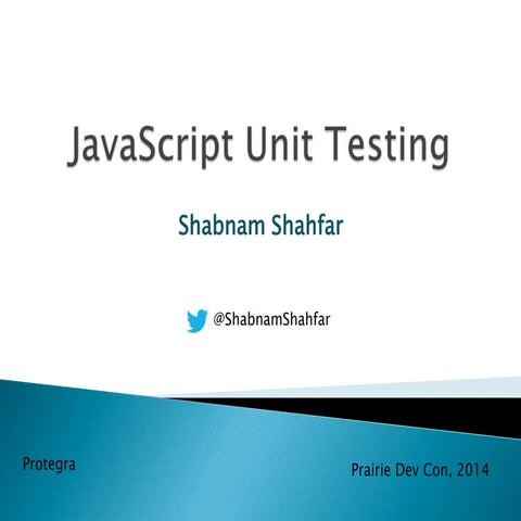 Javascript Unit Testing Pptx Web Development Internet 0617