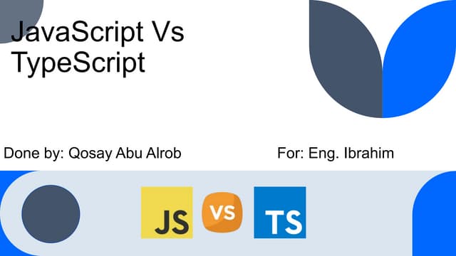 Javascript Vs Typescriptpptx
