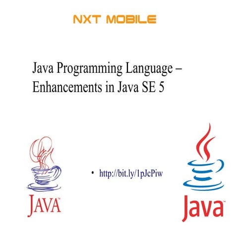 Java se 5 language enhancements & features | PPT