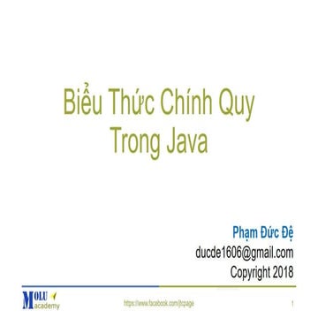 Java SE Advance Chapter10: Regular Expression | PPT