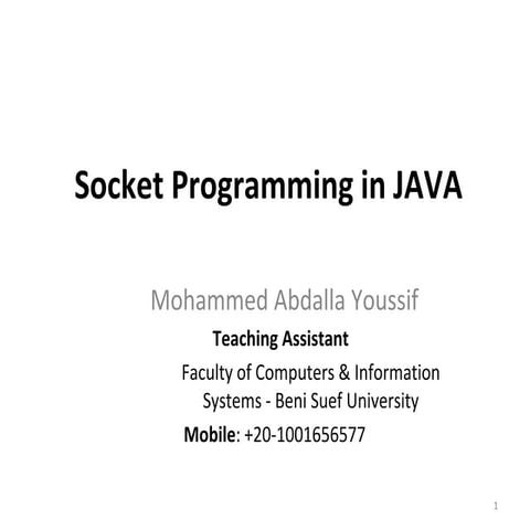 Java Socket Programming Ppt 6590