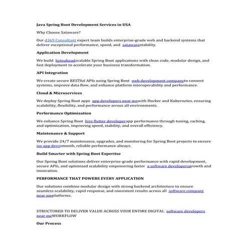 Java Software Development Consultancy in USA | PDF