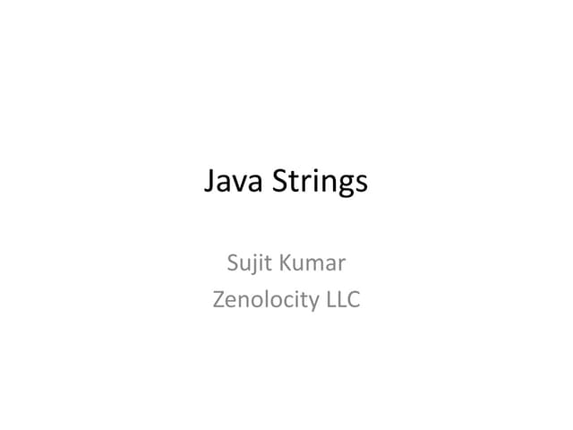 Java Strings Ppt 6717