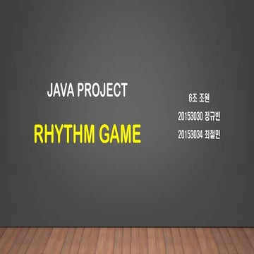 Java termproject rhythm game | PDF