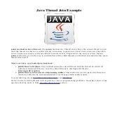 Java Thread Join Example