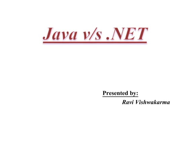 Java vs .net