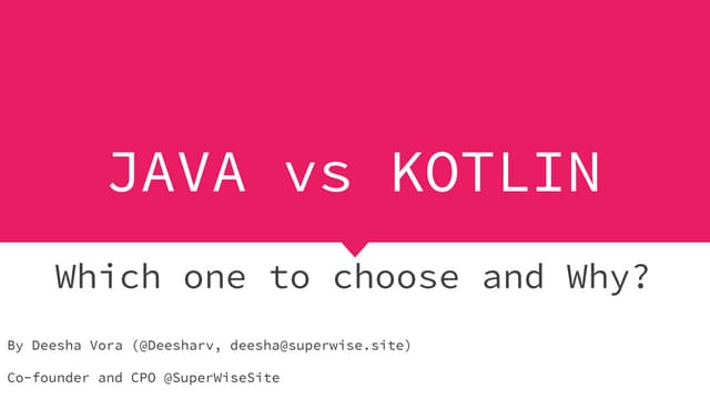 Java Vs Kotlin Pptx Programming Languages Computing