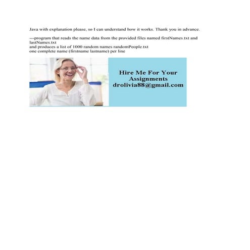 Java with explanation please- so I can understand how it works- Thank.docx