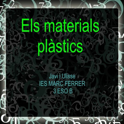 Materials plastics | ODP
