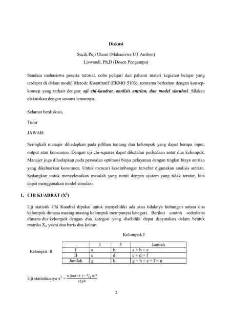 Penanganan Autokorelasi | DOCX