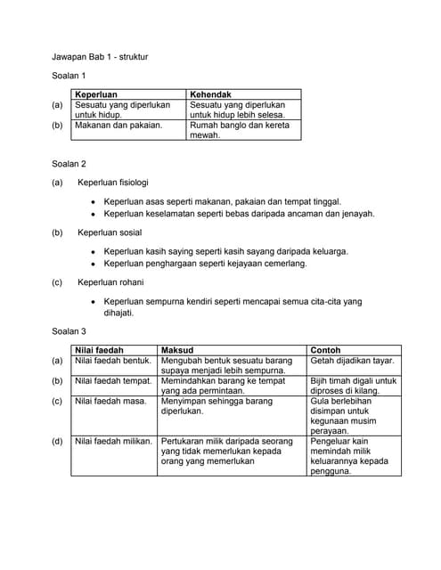 Soalan struktur bab 3 | PDF