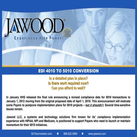 Jawood Edi 4010 To 5010 Conversion Solution | PPT