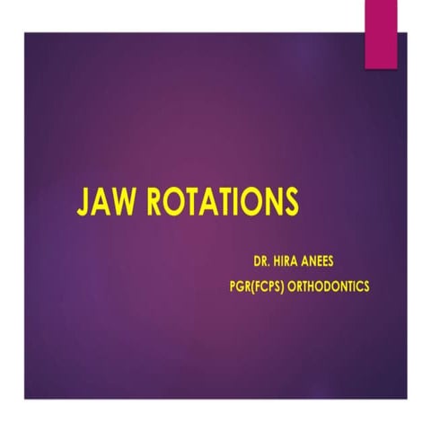 Jaw rotations | PDF