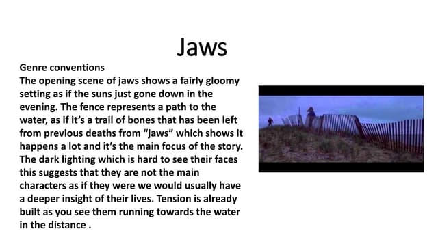 Jaws Camera-shots Analysis | PPTX