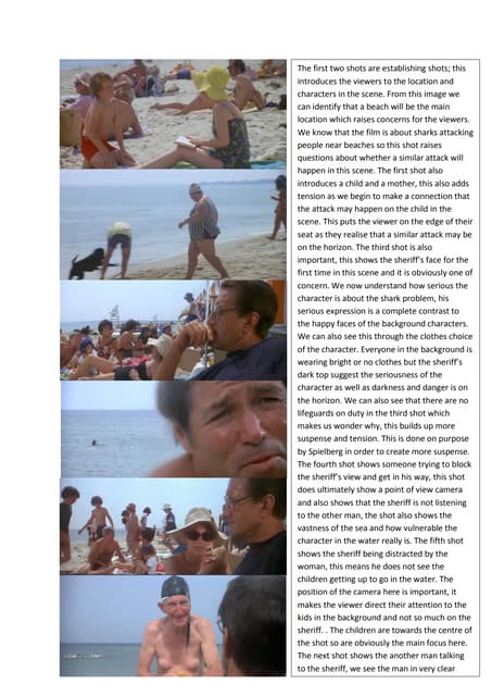 Jaws Camera-shots Analysis | PPTX
