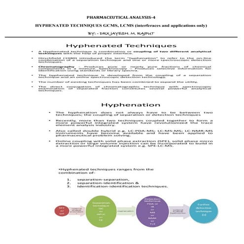 Hyphenated techniques | PDF