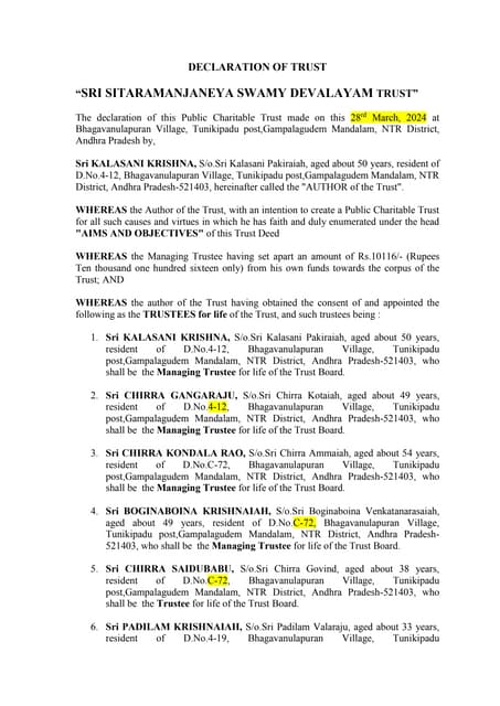 Indian Charitable Trust Deed Format.docx