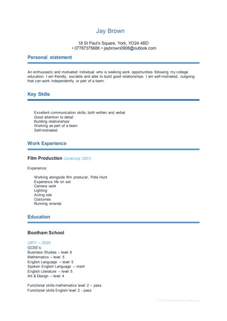 Free cv-template | DOCX | Martial Arts | Sports