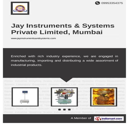 Jay Instruments & Systems Private Limited, Mumbai, Industrial Weighing ...