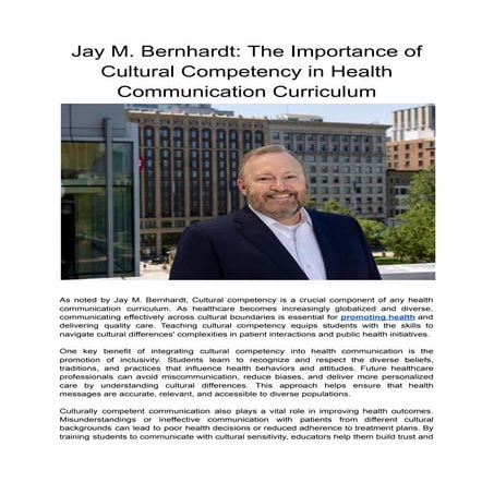 Jay M. Bernhardt_ The Importance of Cultural Competency in Health Communication Curriculum.pdf