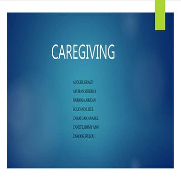JAYPEE_GROUP2_CAREGIVING | PPTX