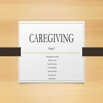 Caregiving | PPT